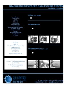Standard_HD_Exposed Cable Guide System - swsuncontrolpro.com