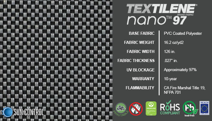 Textilene Nano 97 Flat Black